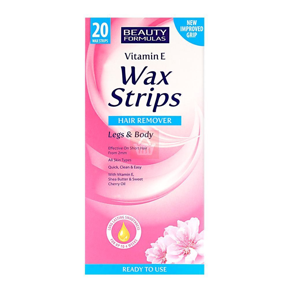 Buy Beauty Formulas Vitamin E Wax Strips – (20 pcs) Online From ...