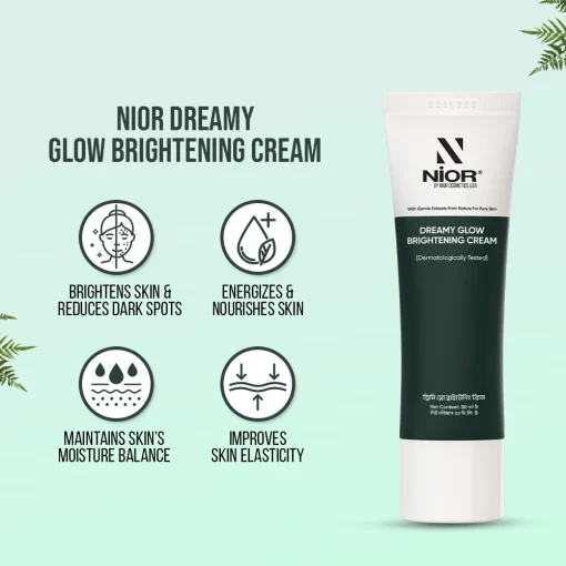 Nior Dreamy Glow Brightening Cream 50ml - Cloud Shop BD